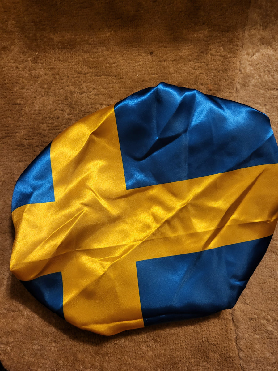 Sweden Flag Bonnet - Made to Order (New) – Angel G's Hair Co
