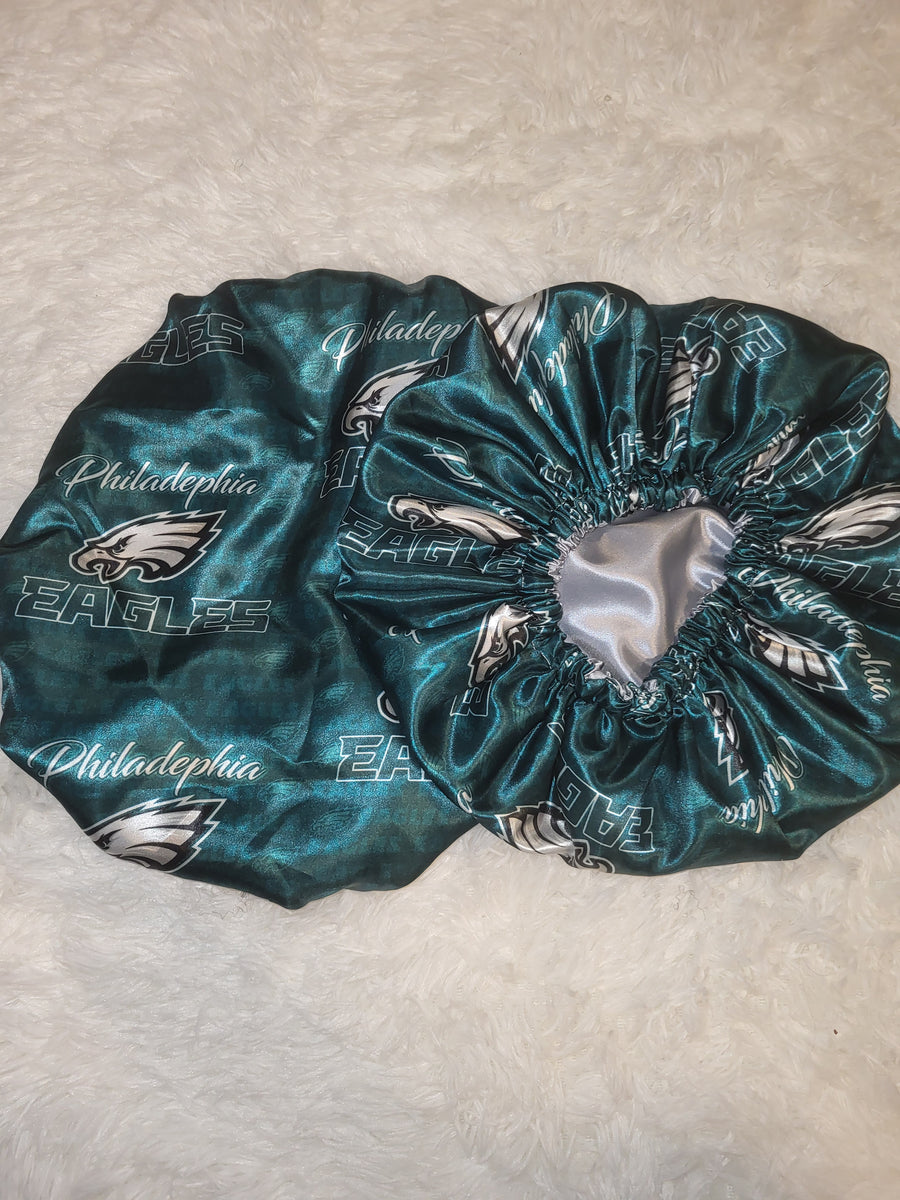 Philadelphia Eagles Satin Bonnet – Angel G's Hair Co
