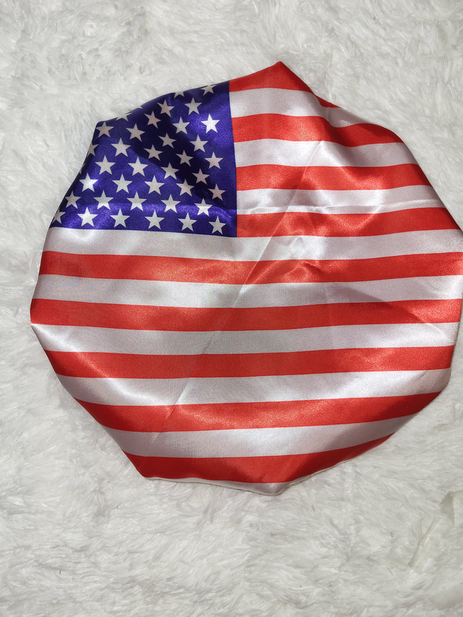 American Flag Bonnet - New – Angel G's Hair Co